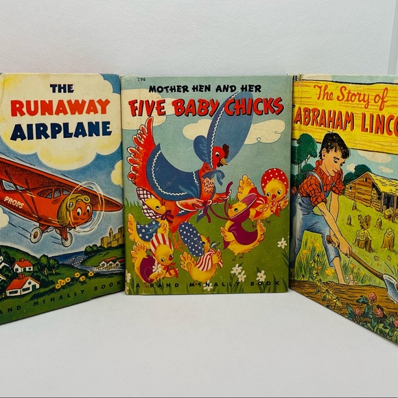 Rand McNally | Other | Vintage Rand Mcnally Book 3 Hardcover Book Lot ...